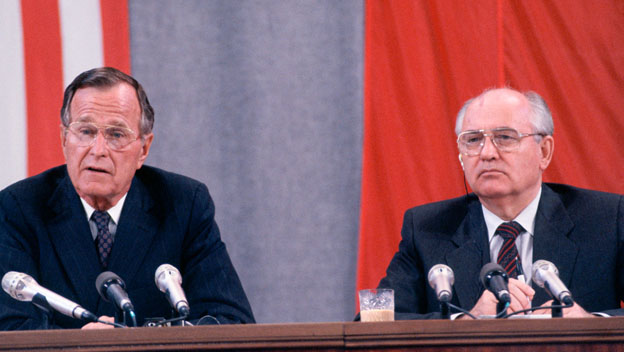 Listen to Bush and Gorbachev Sign the START I Treaty | HISTORY Channel