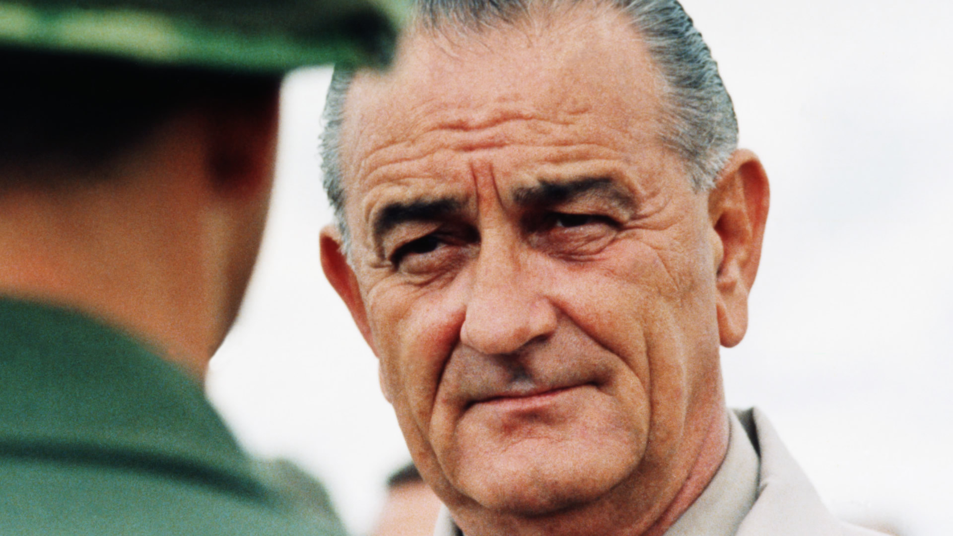 Lyndon Johnson Beard Lyndon Johnson Portrait Color Hi Res Stock